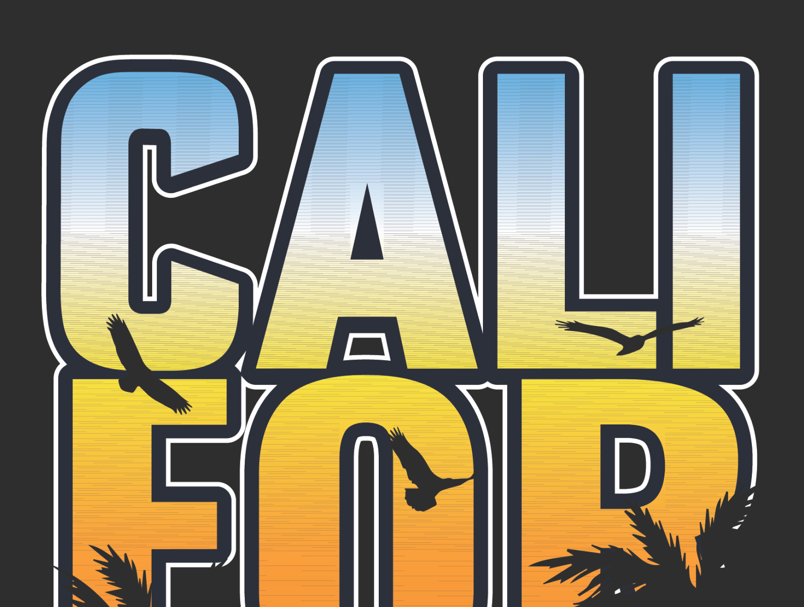 California Typography Design by Md. Alvin Imran Haque on Dribbble