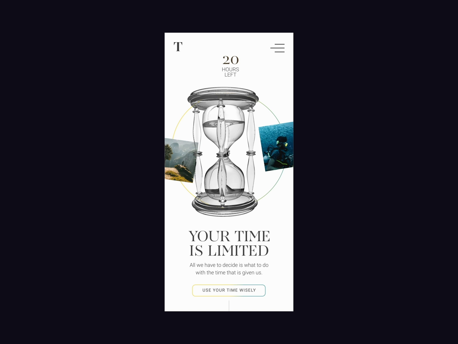 Timestamp App Concept by Feryzal on Dribbble