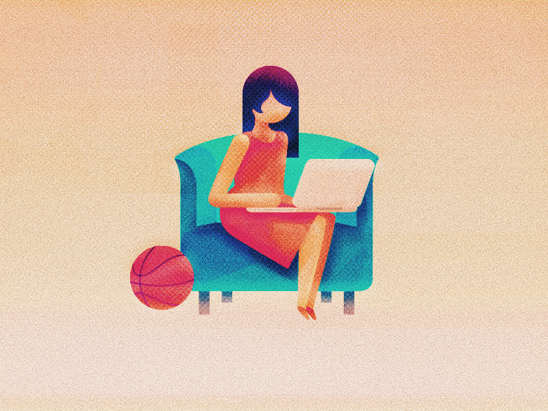 Girl by abhi on Dribbble