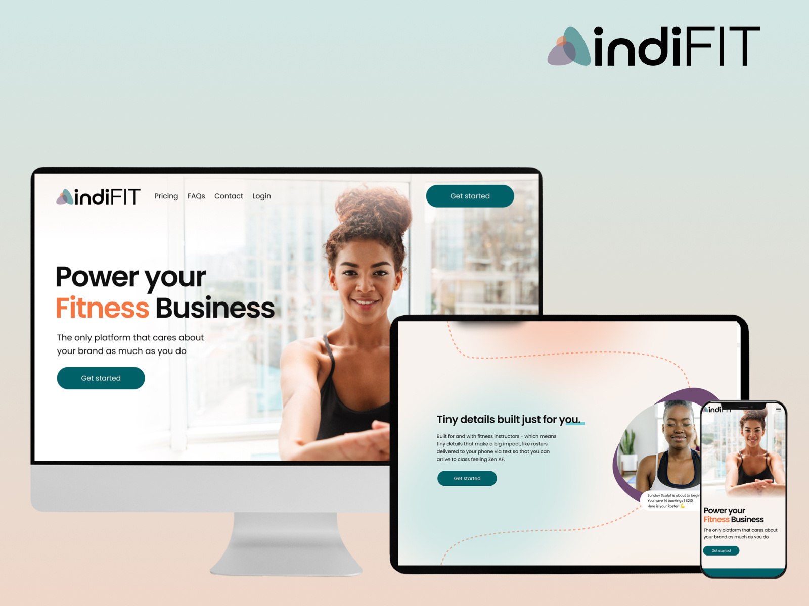 indiFIT Fitness Website by Vraj Technosys on Dribbble