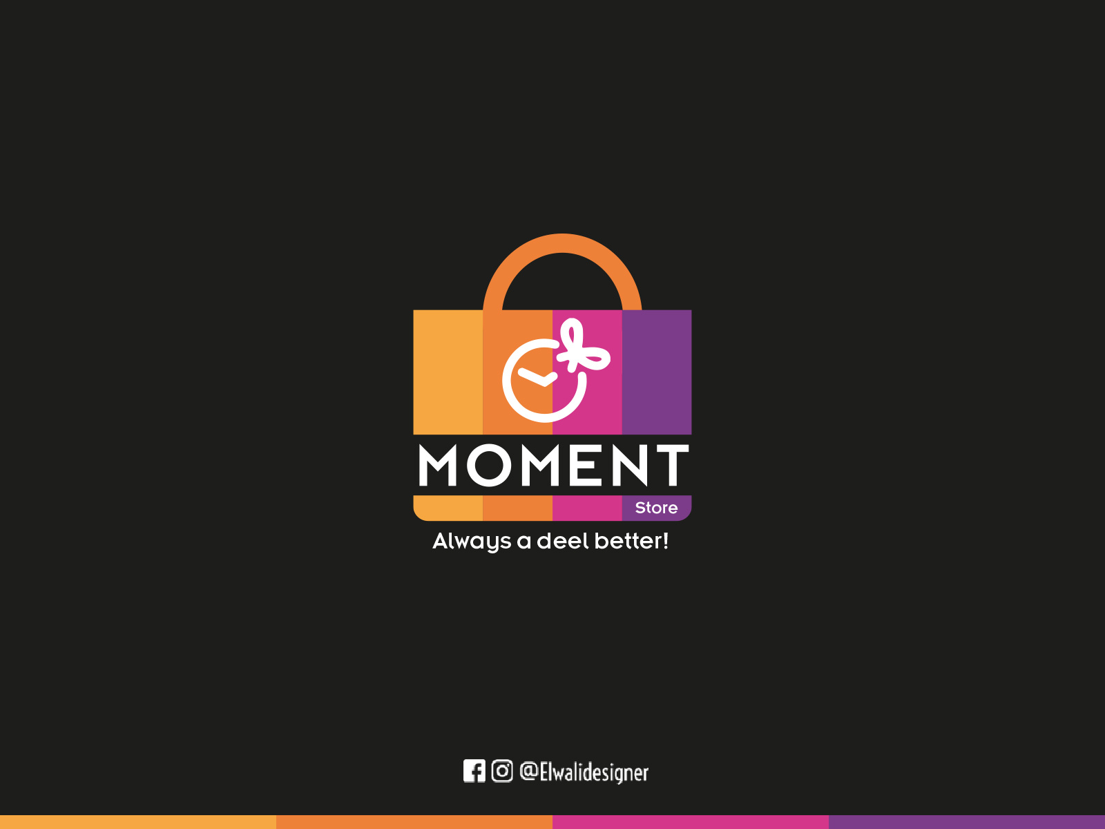 MOMENT Logo by Elwalidesigner on Dribbble