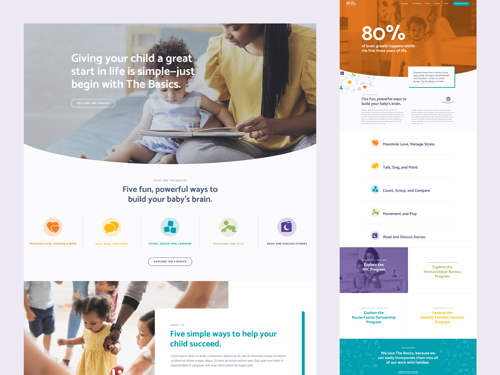 The Basics Houston Website by Marley Holt for Poetic on Dribbble