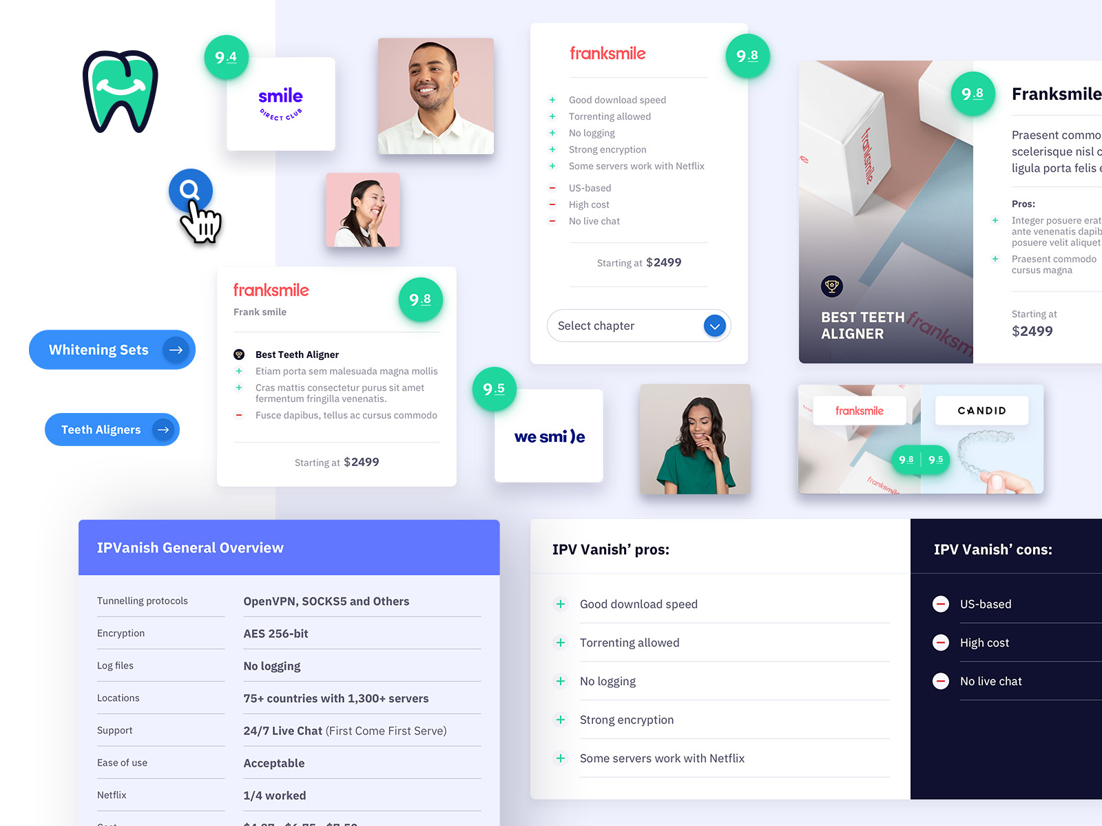 T - Teeth - UI Elements by Tomek Zelmanski on Dribbble