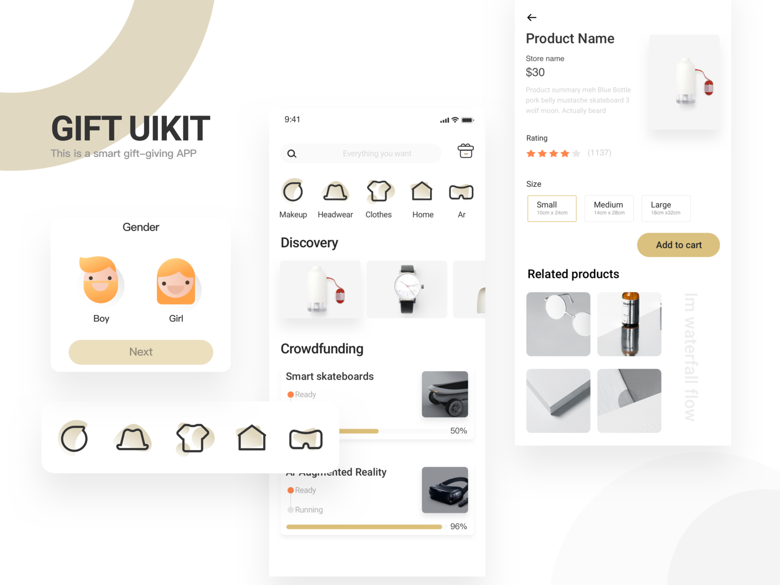 The gift app by SherryJJ for Reborn Design on Dribbble