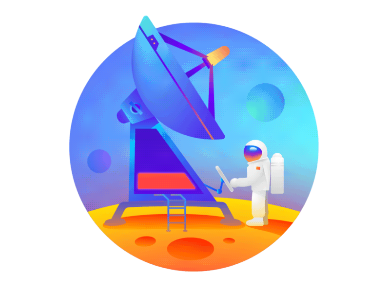 Network connection interruption by 赵知非 on Dribbble