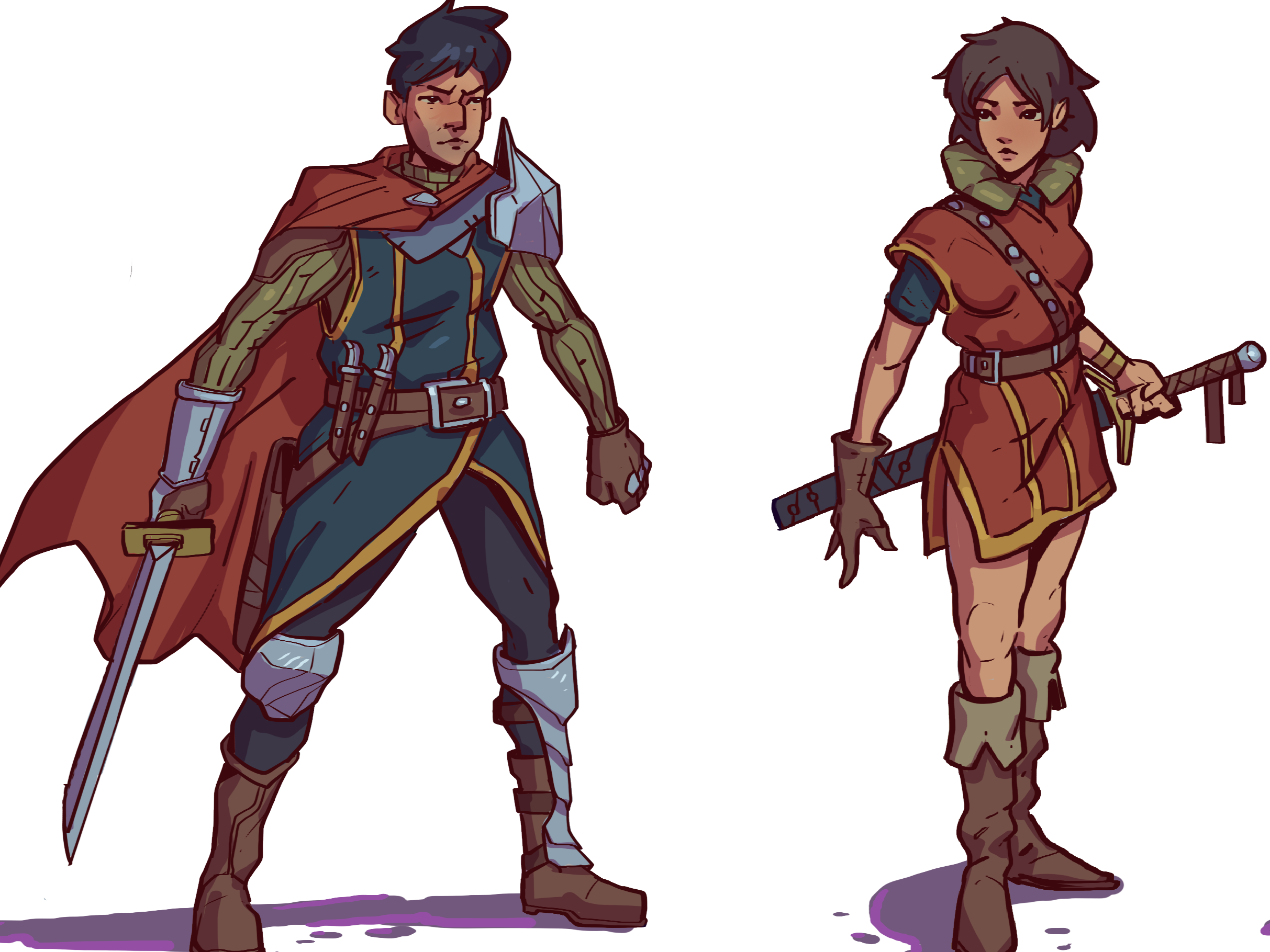 Character Concept Sheet: Fantasy/Squires by Tipping Toast Media on Dribbble