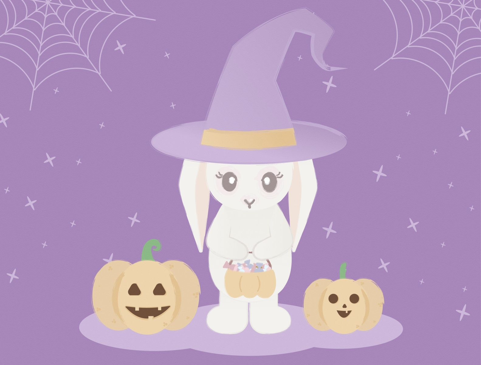 Halloween bunny by Elina Kuibar on Dribbble