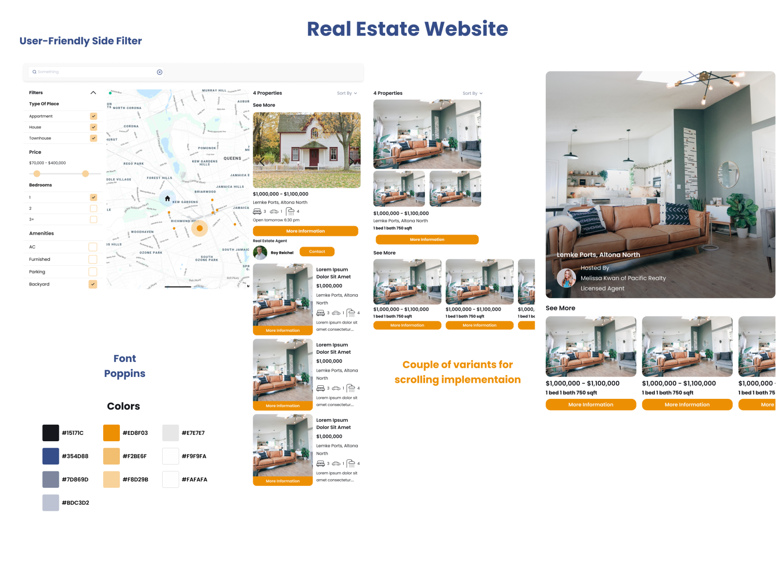 Real Estate, Rent Project by Lana on Dribbble