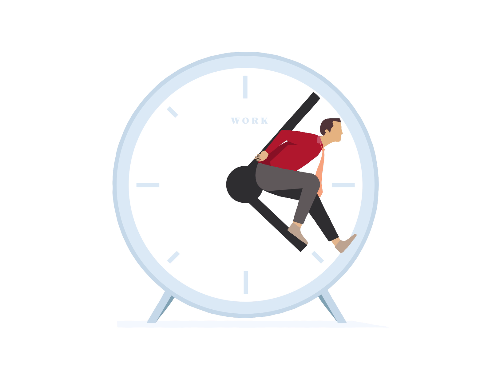 Stuck in time illustration by Udhaya Chandran for Timeless on Dribbble