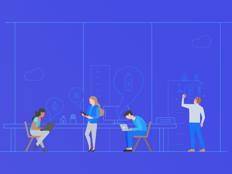 Research Team Illustration by Udhaya Chandran on Dribbble