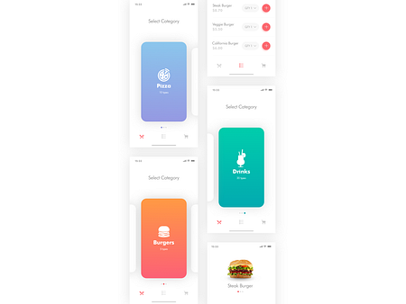 Food & Drink Menu Concept by Artur Kazynian for Agilie Team on Dribbble