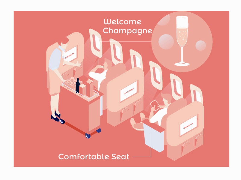 Business Class Cabin by dongkyu lim on Dribbble