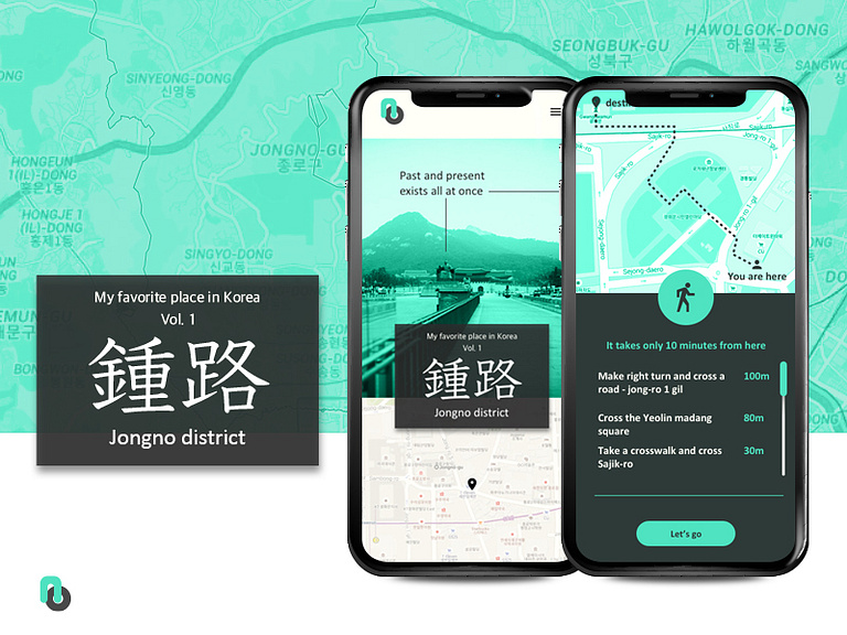 Travel UI, South Korea Vol. 1 - Jongno District by dongkyu lim on Dribbble