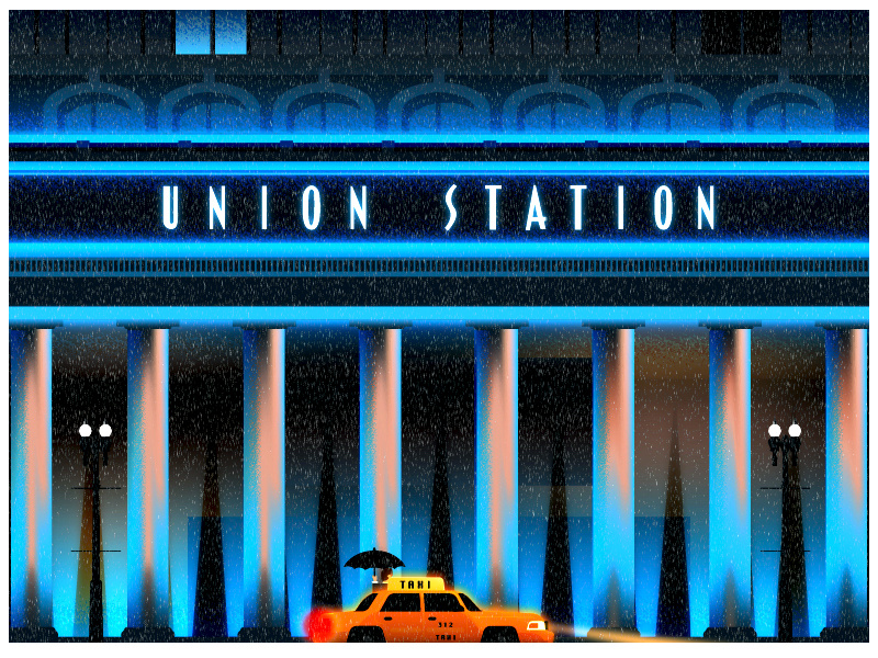 Leaving Chicago - realization by dongkyu lim on Dribbble