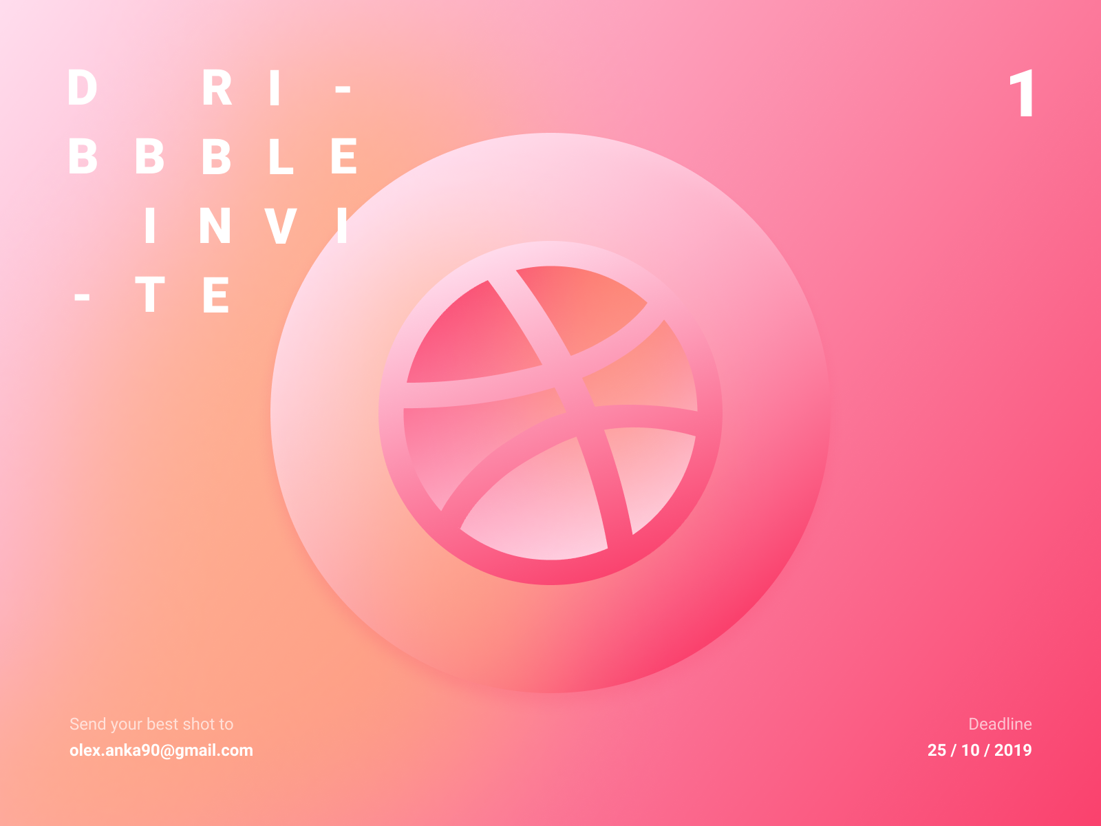 Dribbble invite Giveaway by Anna on Dribbble