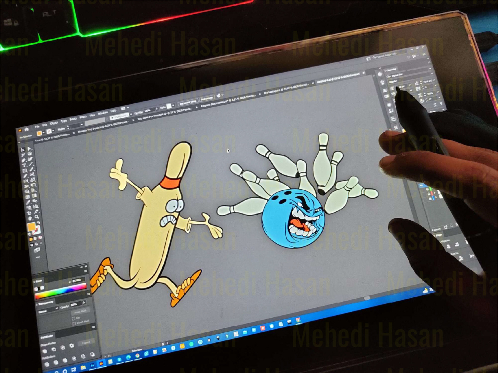 Fiverr Clients work, custom drawing by Mehedi Hasan on Dribbble