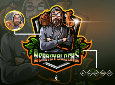 Logo for BEARFYBLOCKS's channel by Edigbe on Dribbble