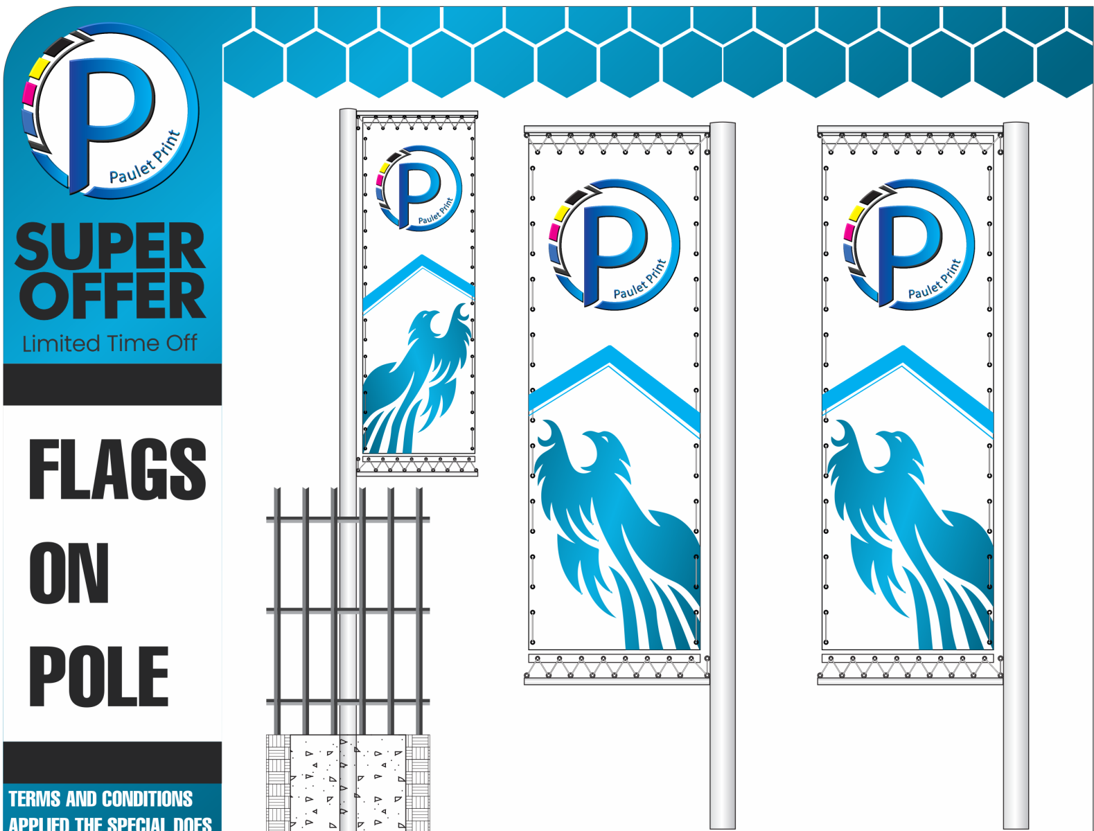 Flag Pole Design Signage and Branding by Devon Houlson on Dribbble