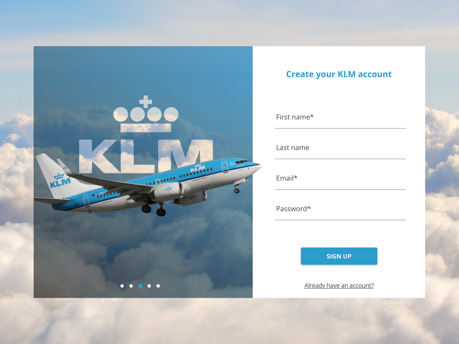 Airline Register Form by Marzi Nadali on Dribbble