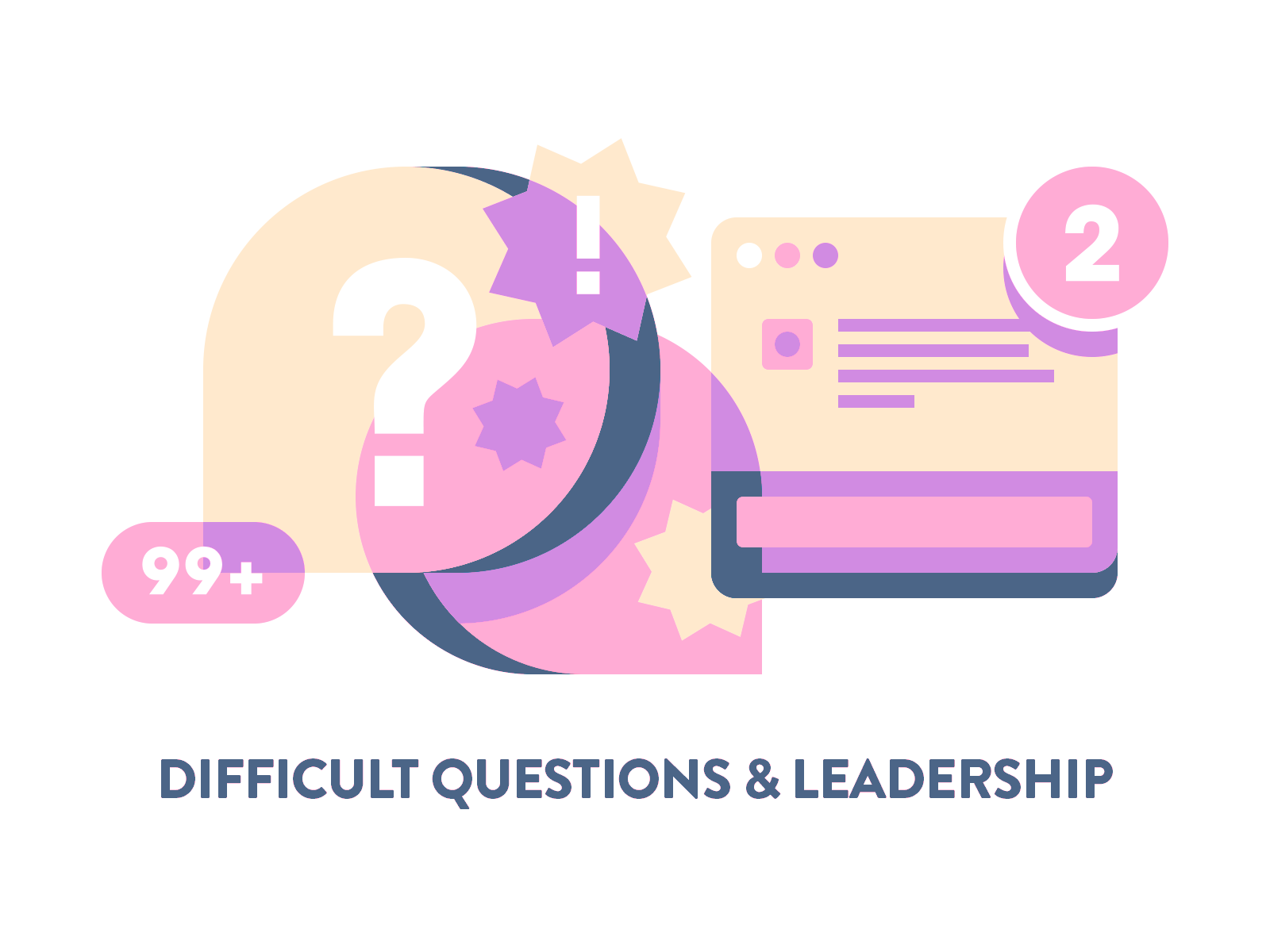 Difficult Question & Leadership by Justin Mezzell on Dribbble