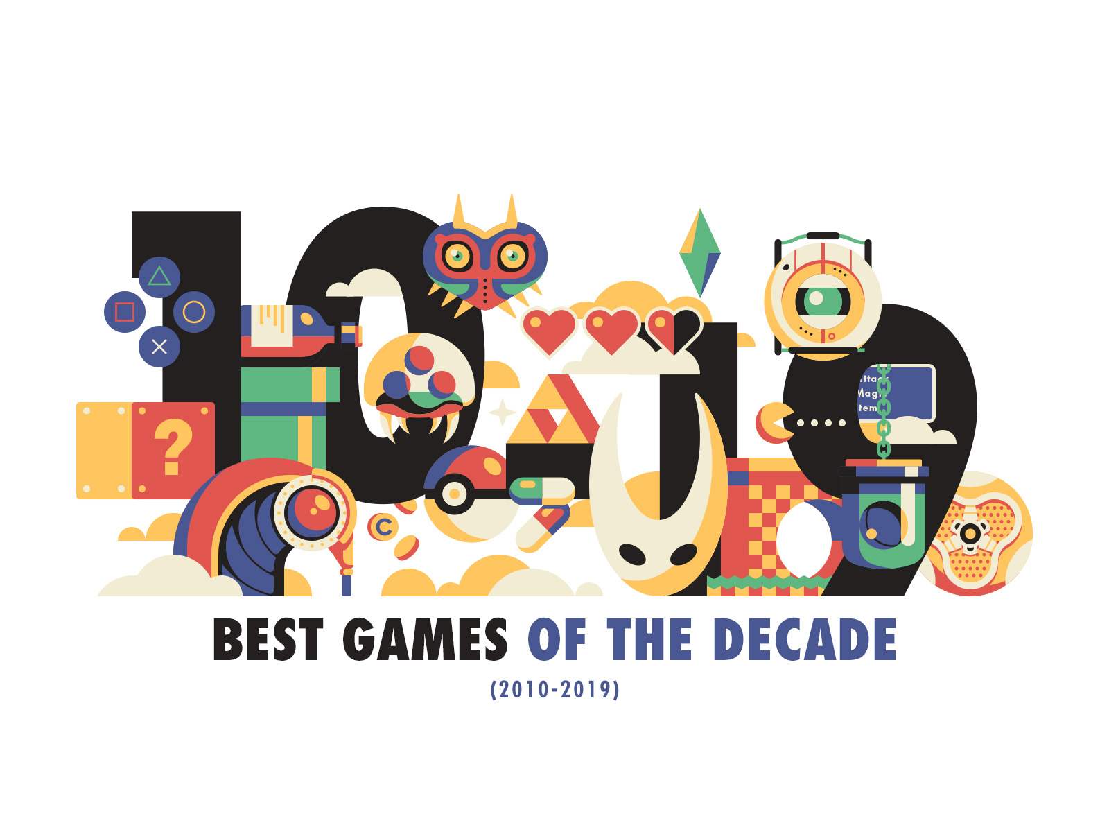 Best Games of the Decade (2010-2019) by Justin Mezzell on Dribbble