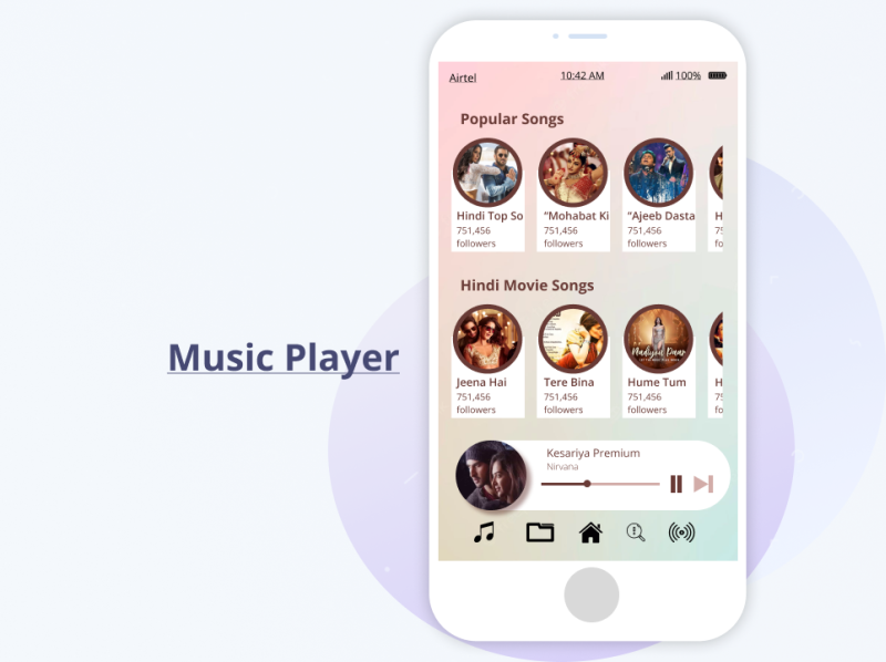 Music Player 1 by Rushiraj Niranjani on Dribbble