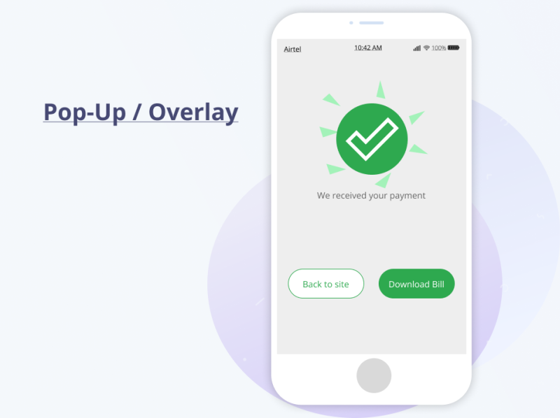 Pop - Up / Overlay Screen by Rushiraj Niranjani on Dribbble