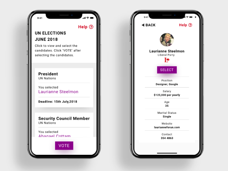Case study: Online voting app by Vignesh Velu on Dribbble