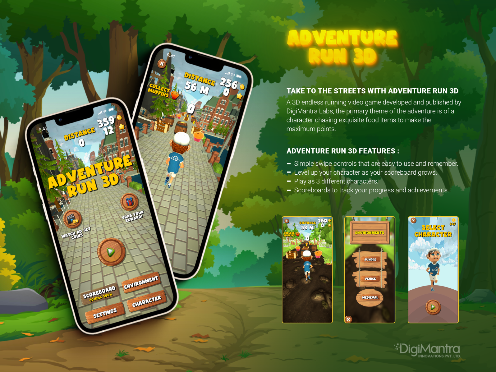 Adventure Run 3D by DigiMantra on Dribbble