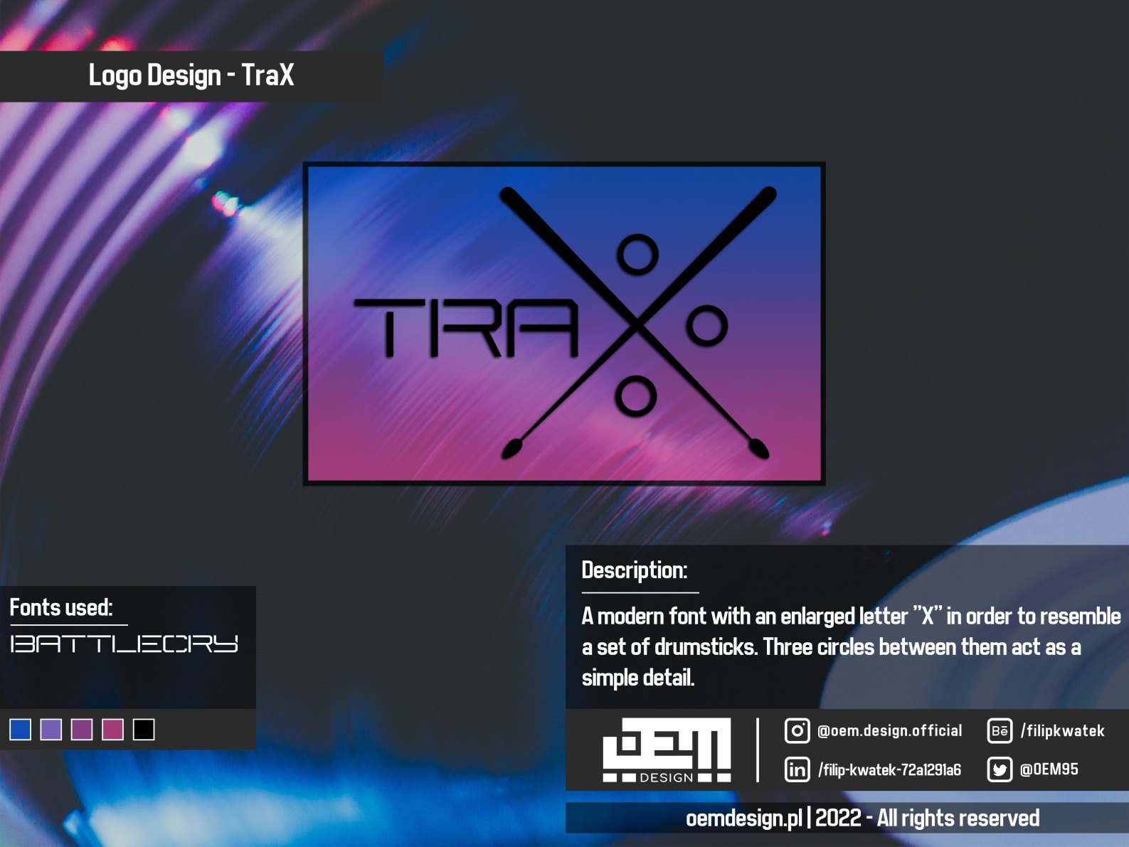 Logo Design - TraX by Filip Kwatek on Dribbble