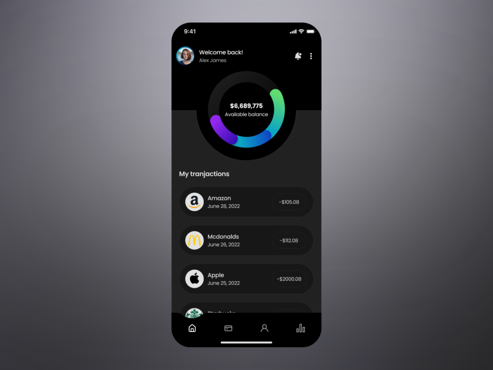 Wallet App Screen-1.png by Aditya Vardhan Thakur on Dribbble