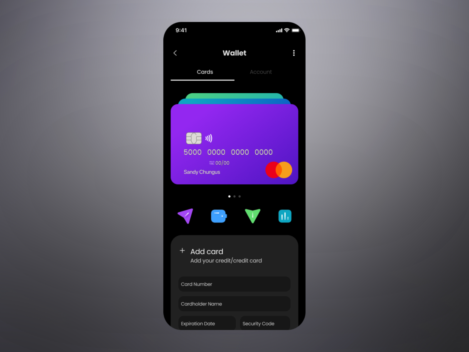 Wallet App Screen-2.png by Aditya Vardhan Thakur on Dribbble