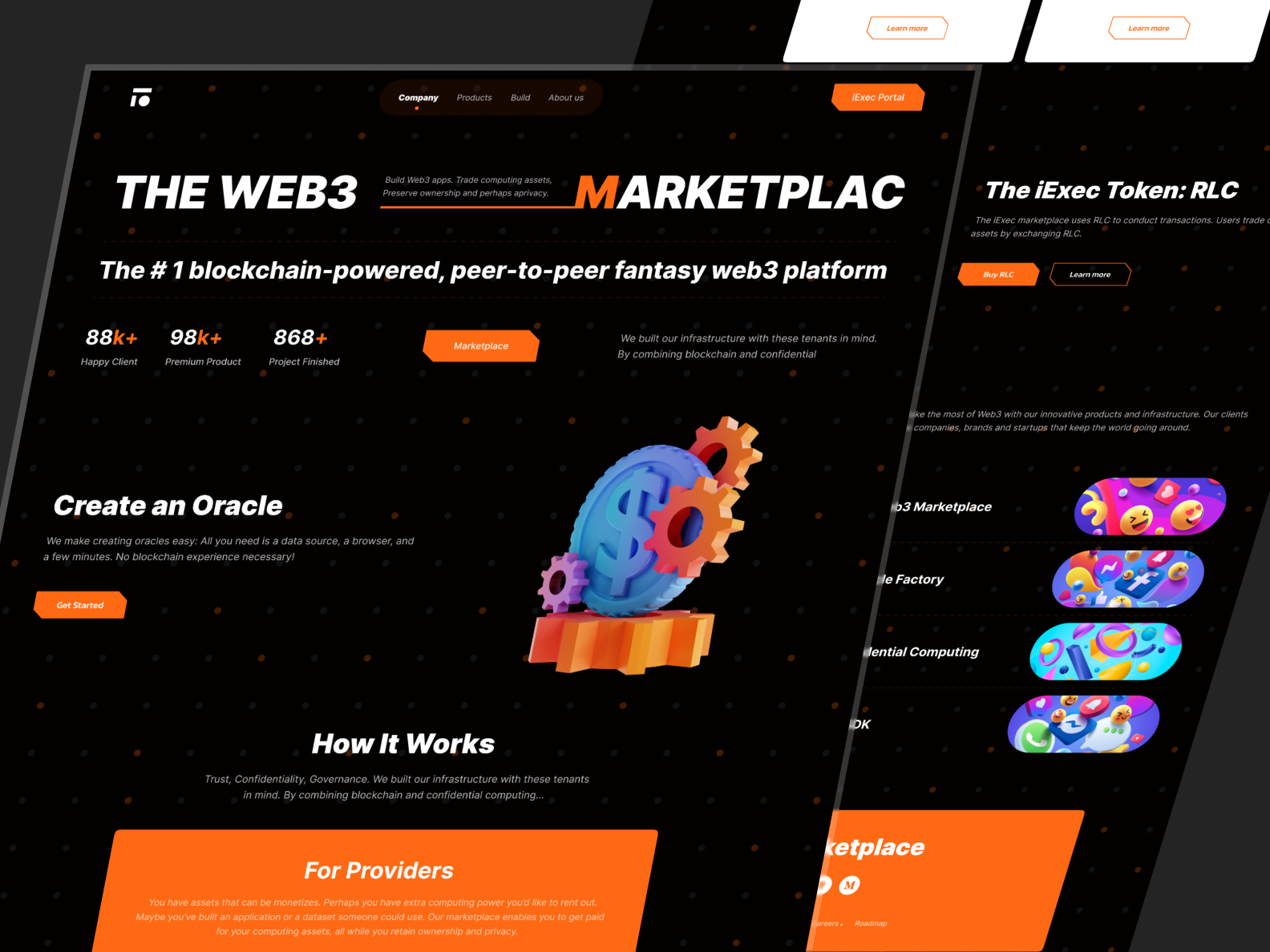 Web3 Marketplace Landing Page Redesign by Abu Raihan ‌ on Dribbble