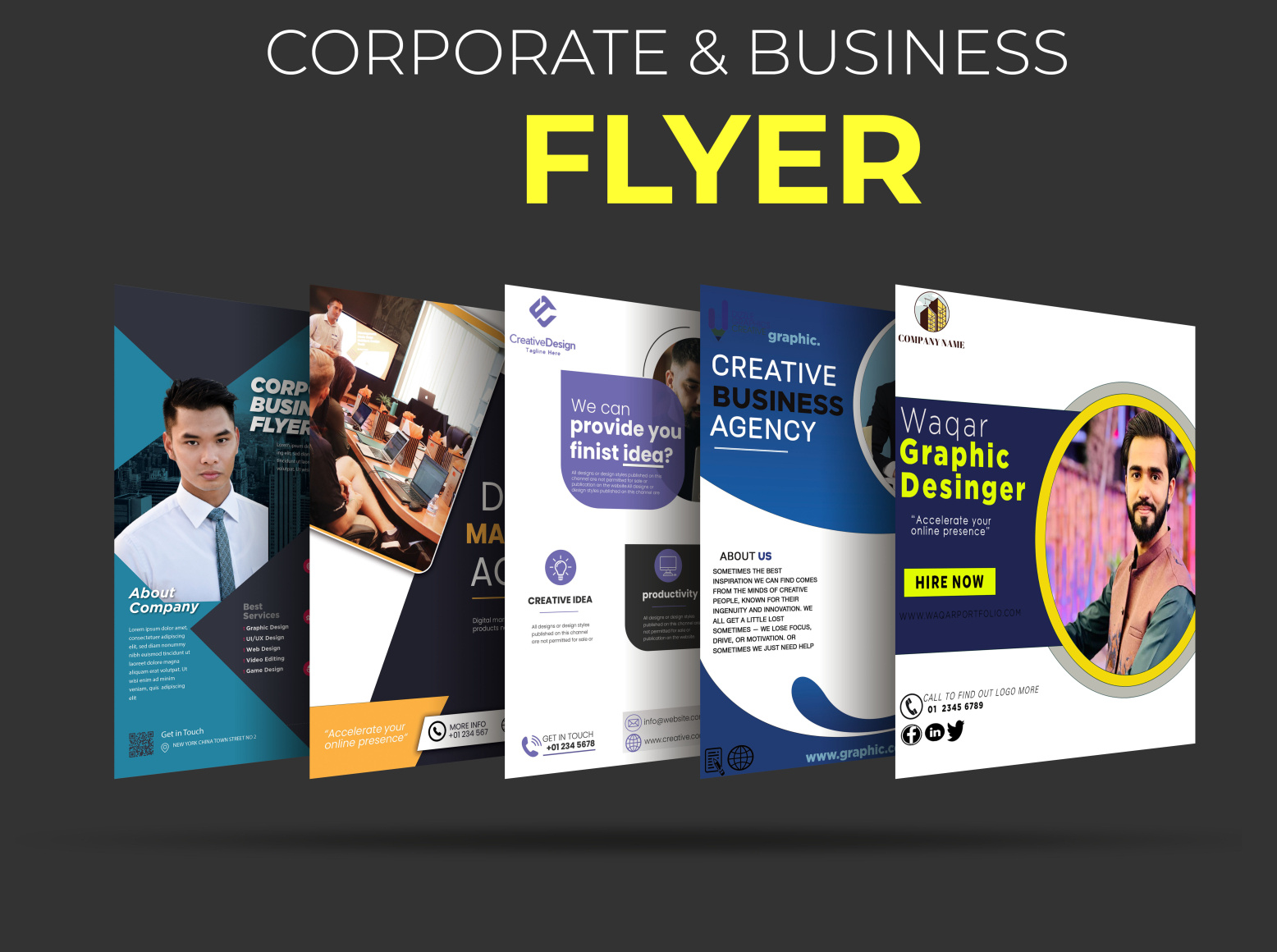 CORPORATE AND BUSINESS FLYER by waqar on Dribbble