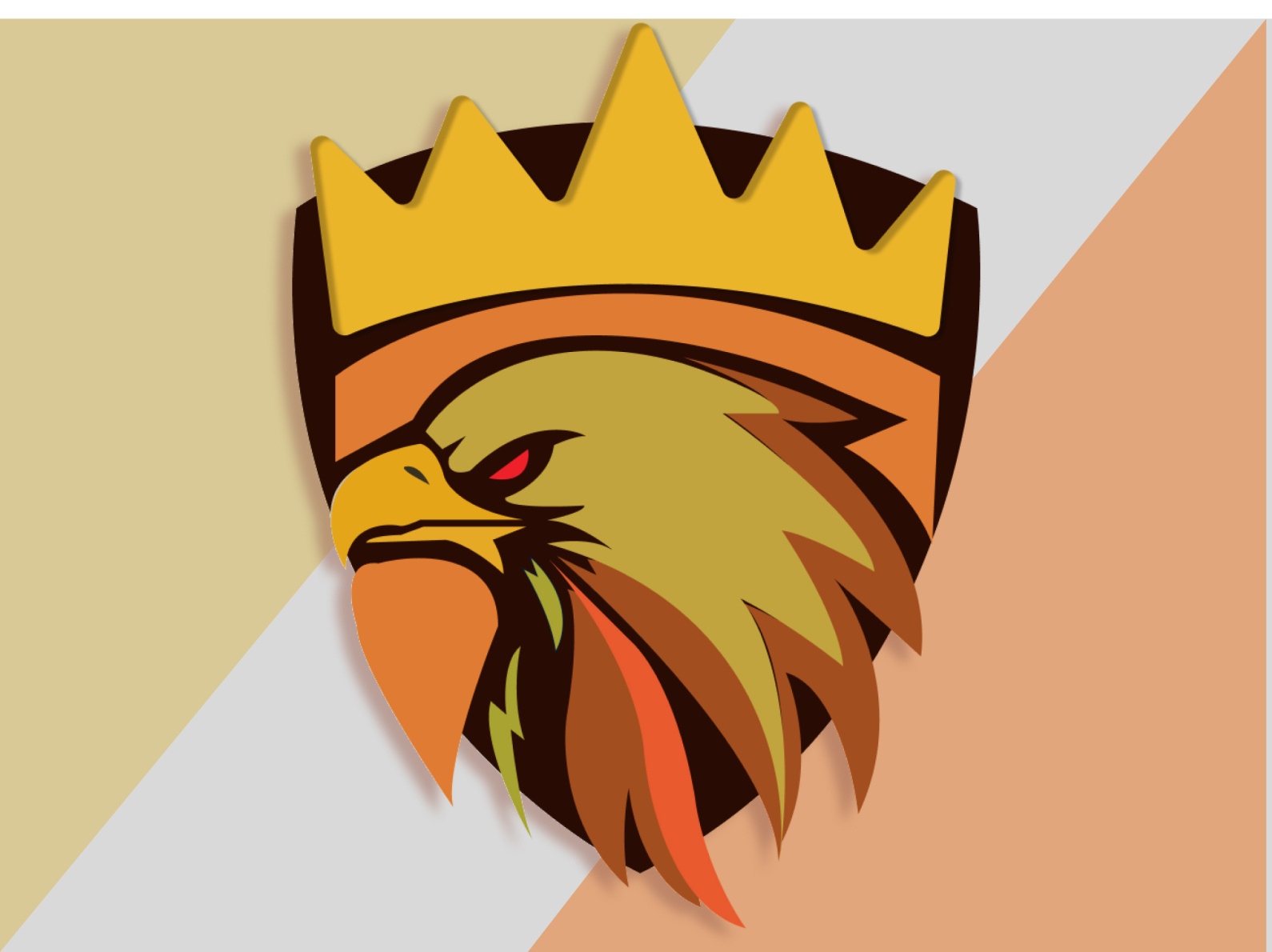 New Eagle king logo by Adroja Chintan on Dribbble