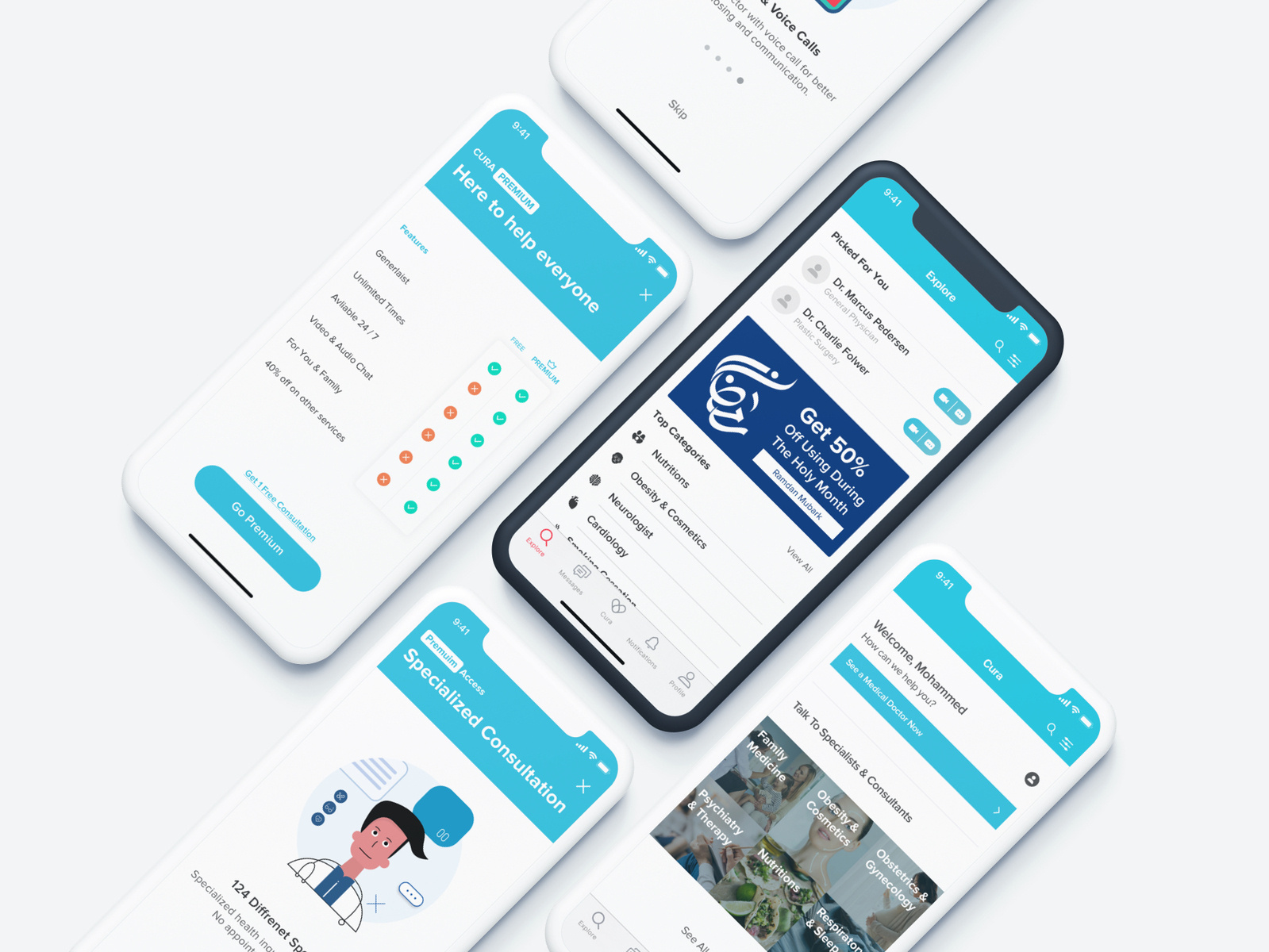 Cura App by Mohammed Rabay'a on Dribbble