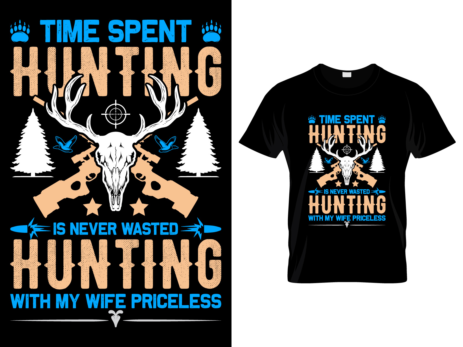 Hunting T-shirt Design. by MD HRIDAY ALI on Dribbble