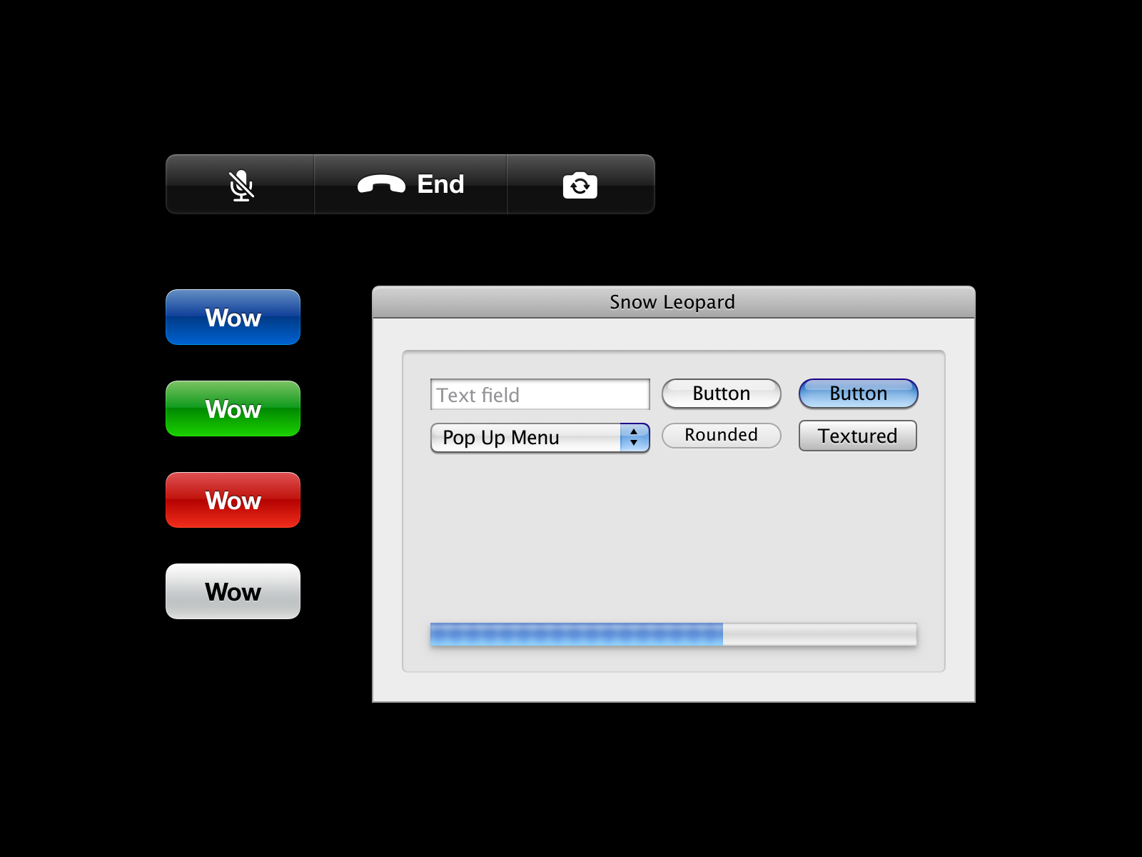 Glossy Apple UI by Kyle Halevi on Dribbble