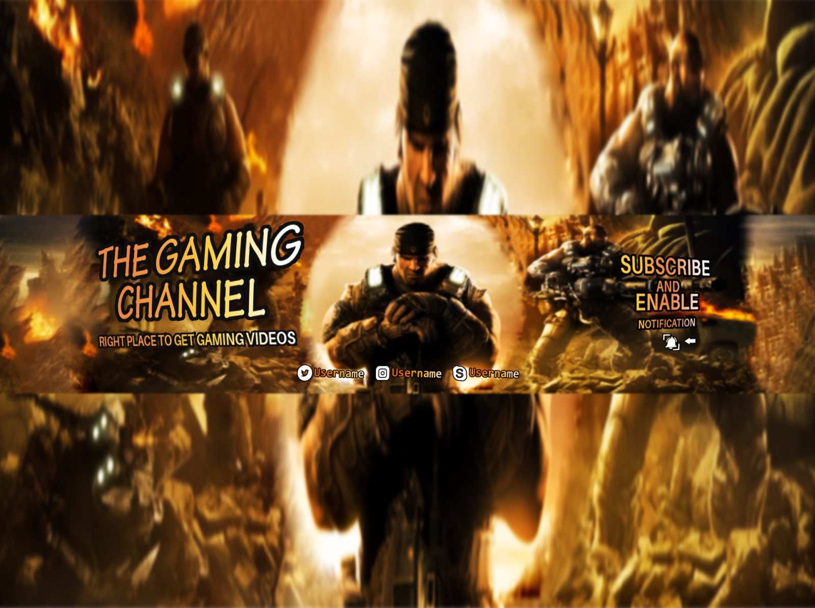 Gaming youtube banner by Md Iftekhar Bhuiyan on Dribbble