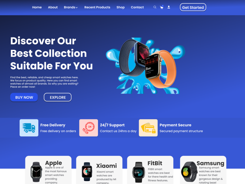 UI Landing Page for an eCommerce by Esere Lewis Tsekiri on Dribbble