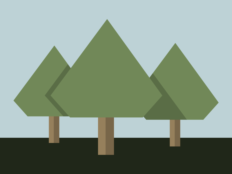 Diamond Trees by DerZyklop on Dribbble
