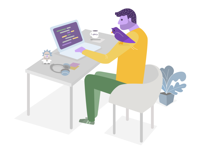 code bird by Ortal Avraham on Dribbble