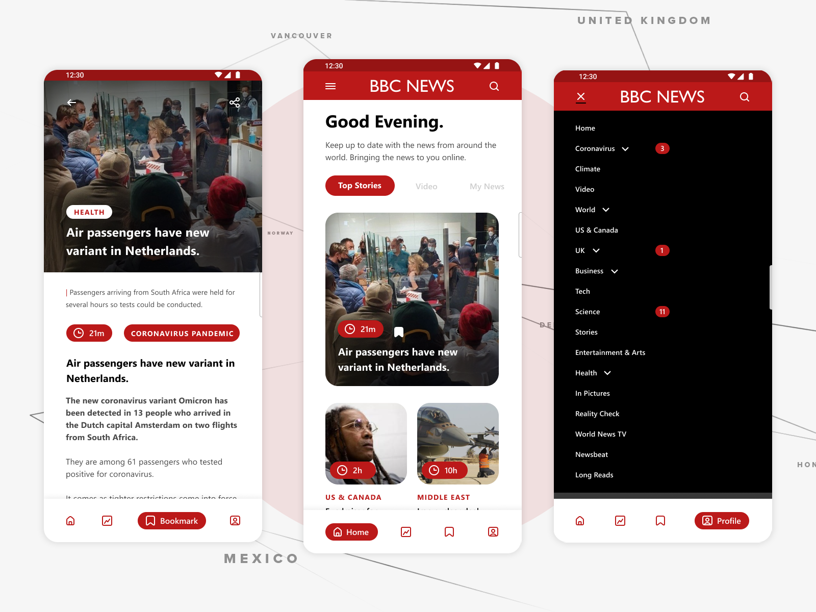 BBC News App - UI/Visual improvement by Char on Dribbble