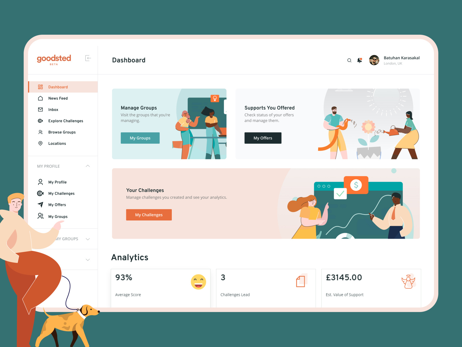 Dashboard Overview Design - CTA Section by Batuhan on Dribbble