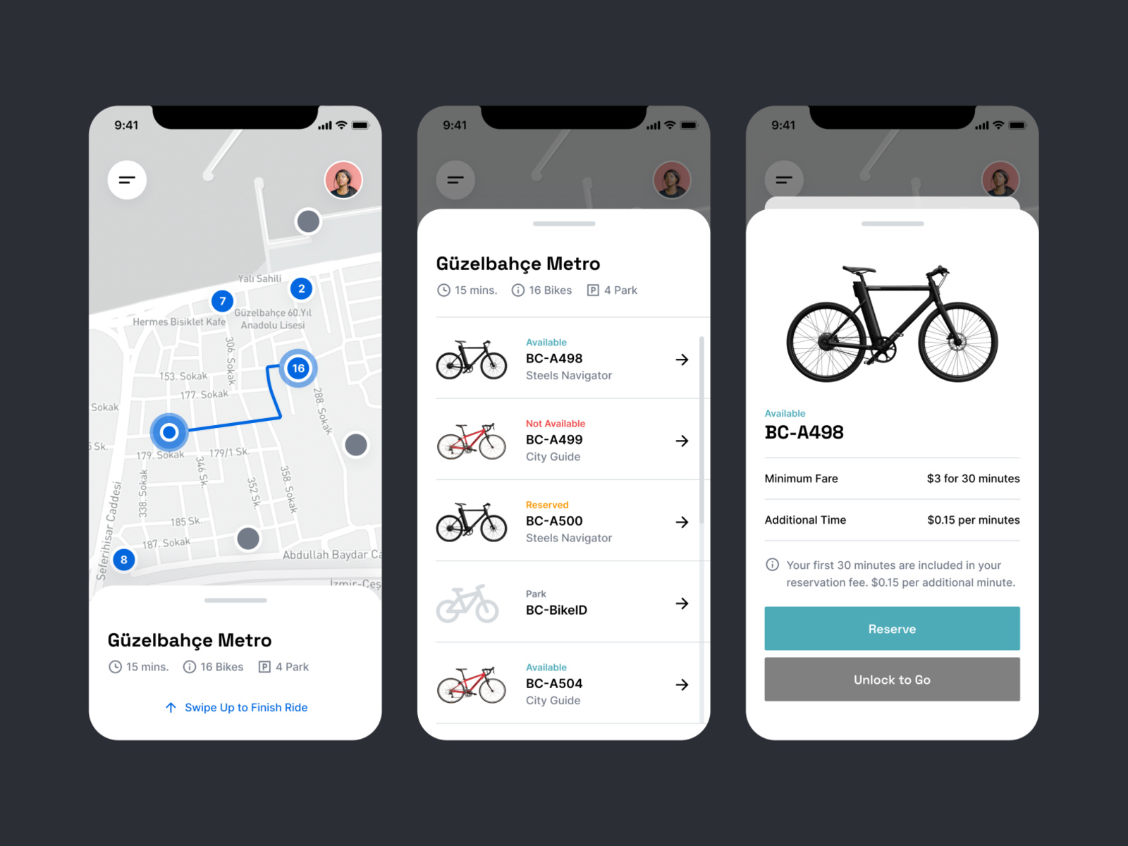Bicycle - Bike Rental App by Batuhan on Dribbble