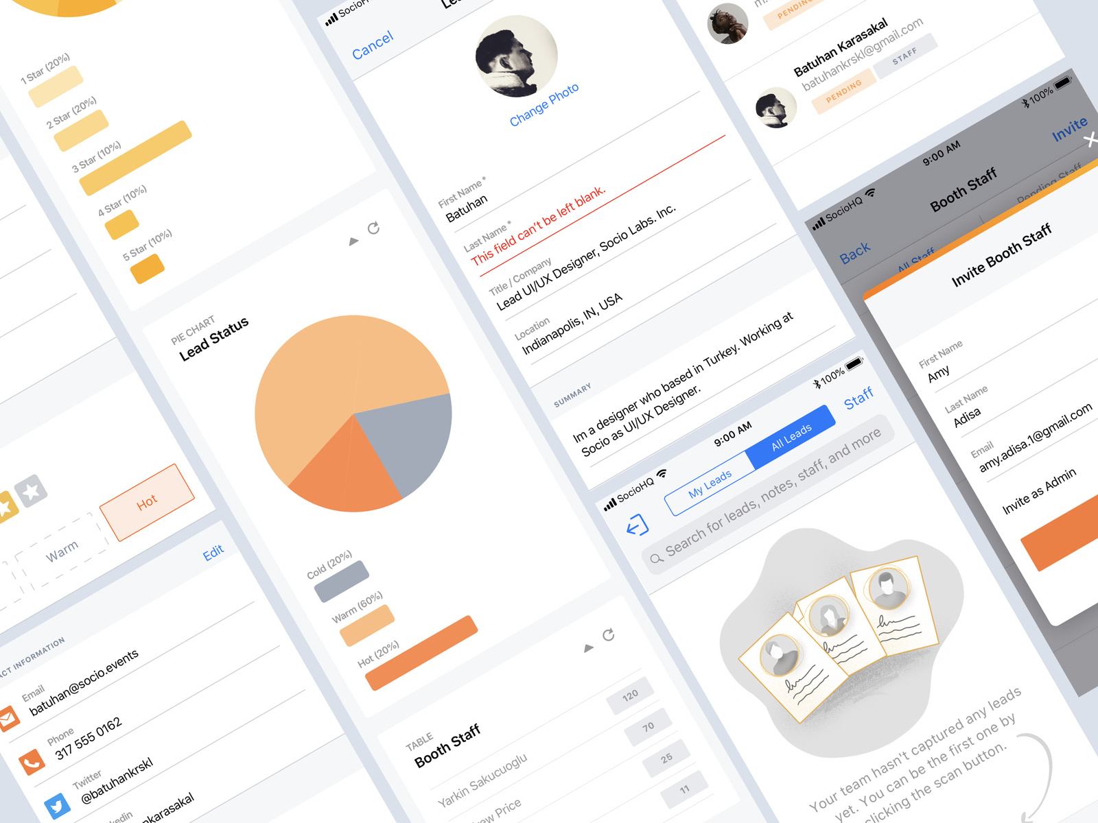 Lead Retrieval App by Socio by Batuhan on Dribbble