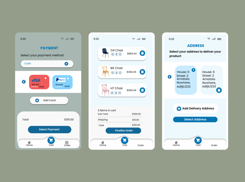 E-commerce App Design by Rumi Aktar on Dribbble
