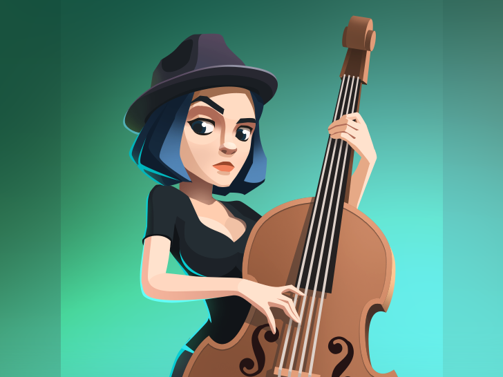 Bass player by Dmitry Osin on Dribbble