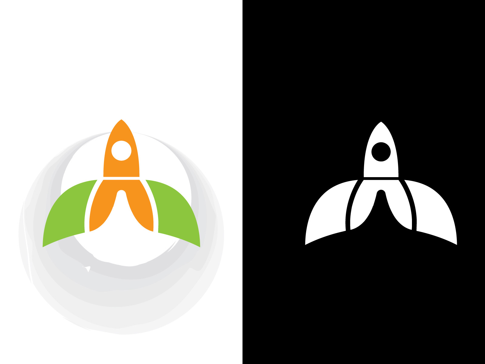 Natural Rocket logo design by Kamrul hasan on Dribbble