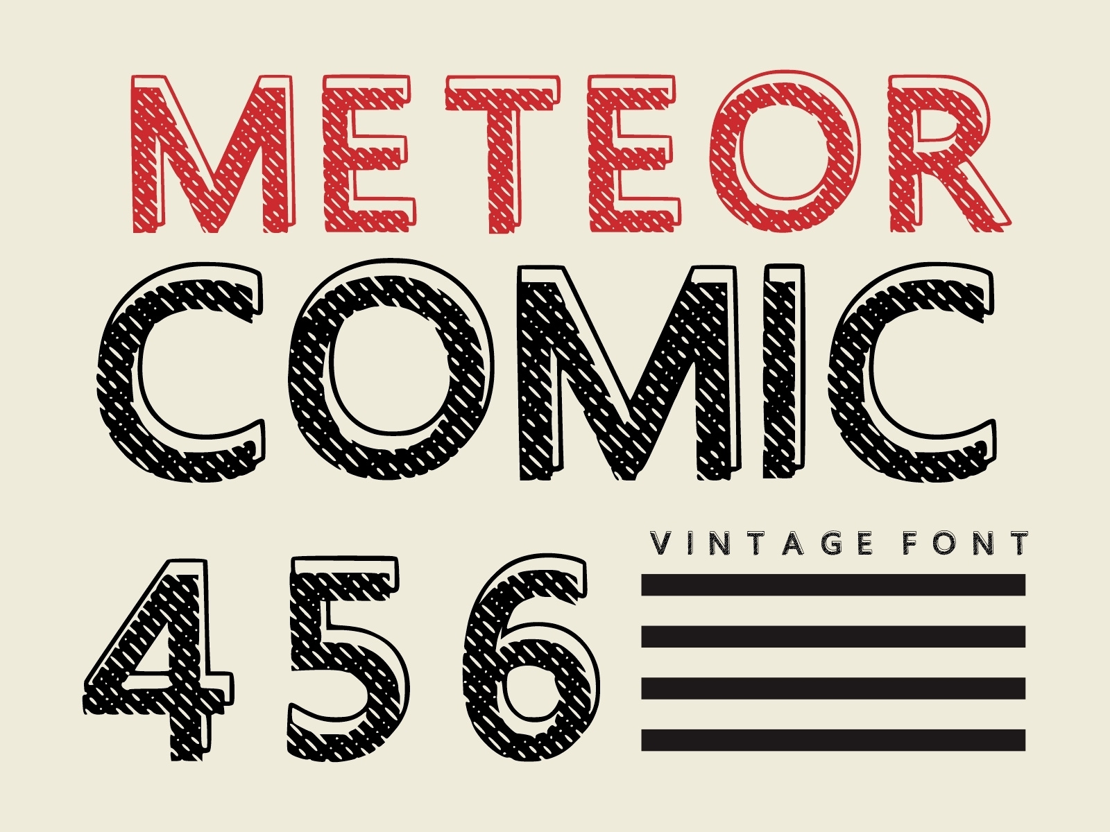 METEOR COMIC FONT by Infinity Art on Dribbble